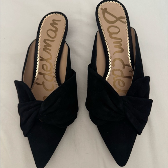 Sam Edelman | Shoes | Sam Edelman Laneyblack Suede Mules | Poshmark
